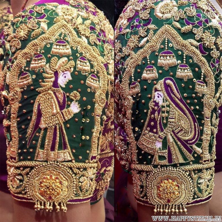 Aari Work – Hand Work Design – Maggam Work – Bridal Blouse Designs ...